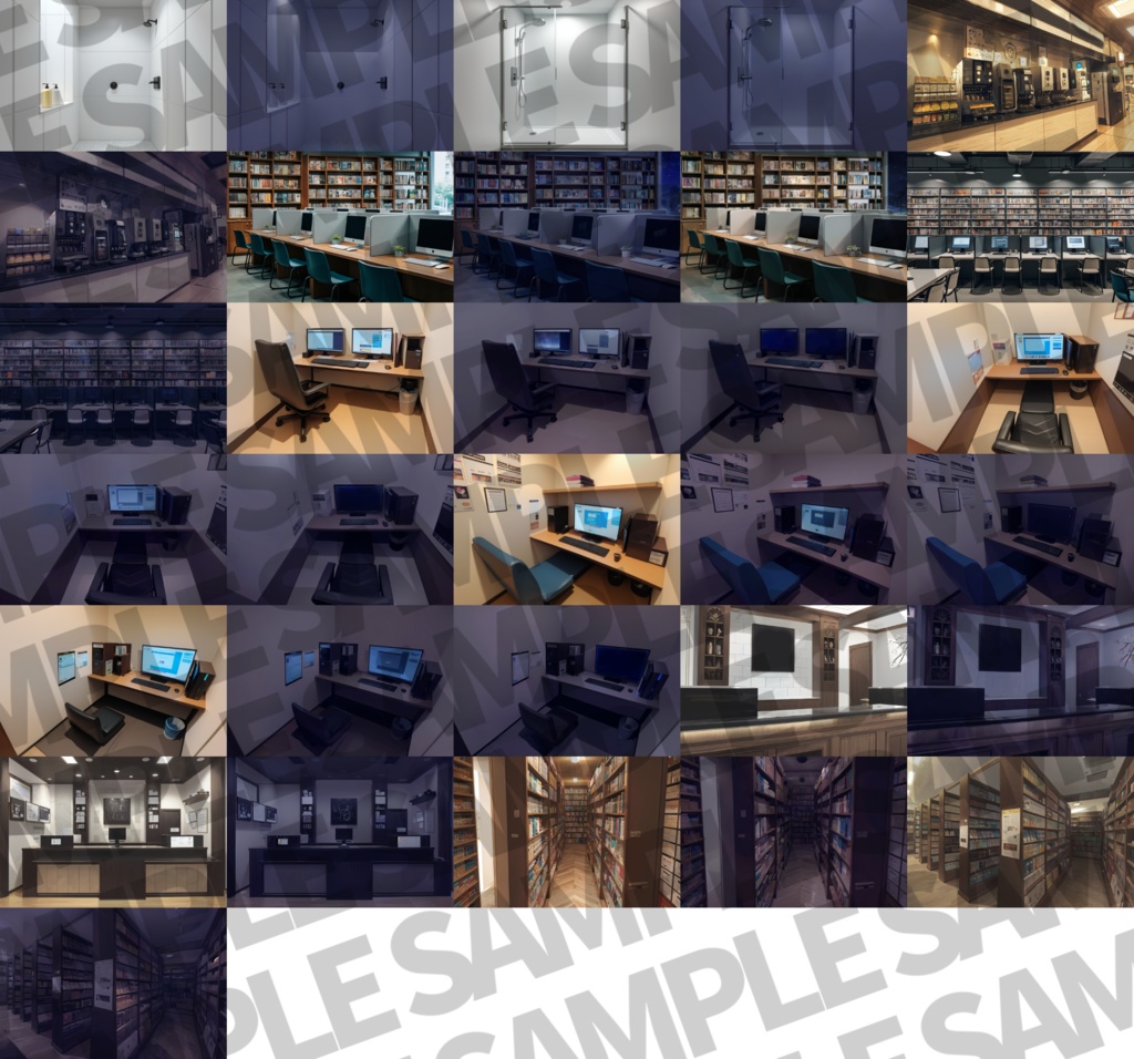 【オータムセール！】白い部屋・黒い部屋・ネカフェ・遊園地背景イラストまとめパック12【TRPG・CoC背景素材/背景イラスト】 - TRPG素材商店なな - BOOTH