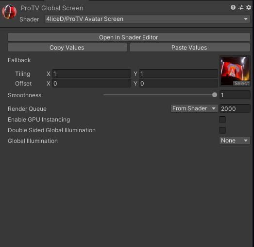Free Shader - Avatar VideoScreen (ProTV 3.0 Compatible) - 4liceD - BOOTH