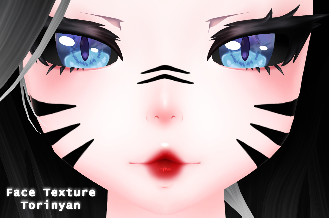 Lovely Face Texture [Torinyan] とりにゃん - YingYangVR - BOOTH