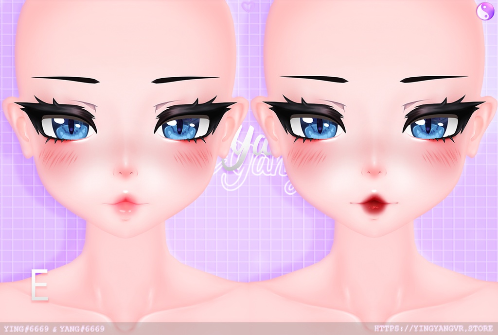 Lovely Face Texture [Torinyan] とりにゃん - YingYangVR - BOOTH
