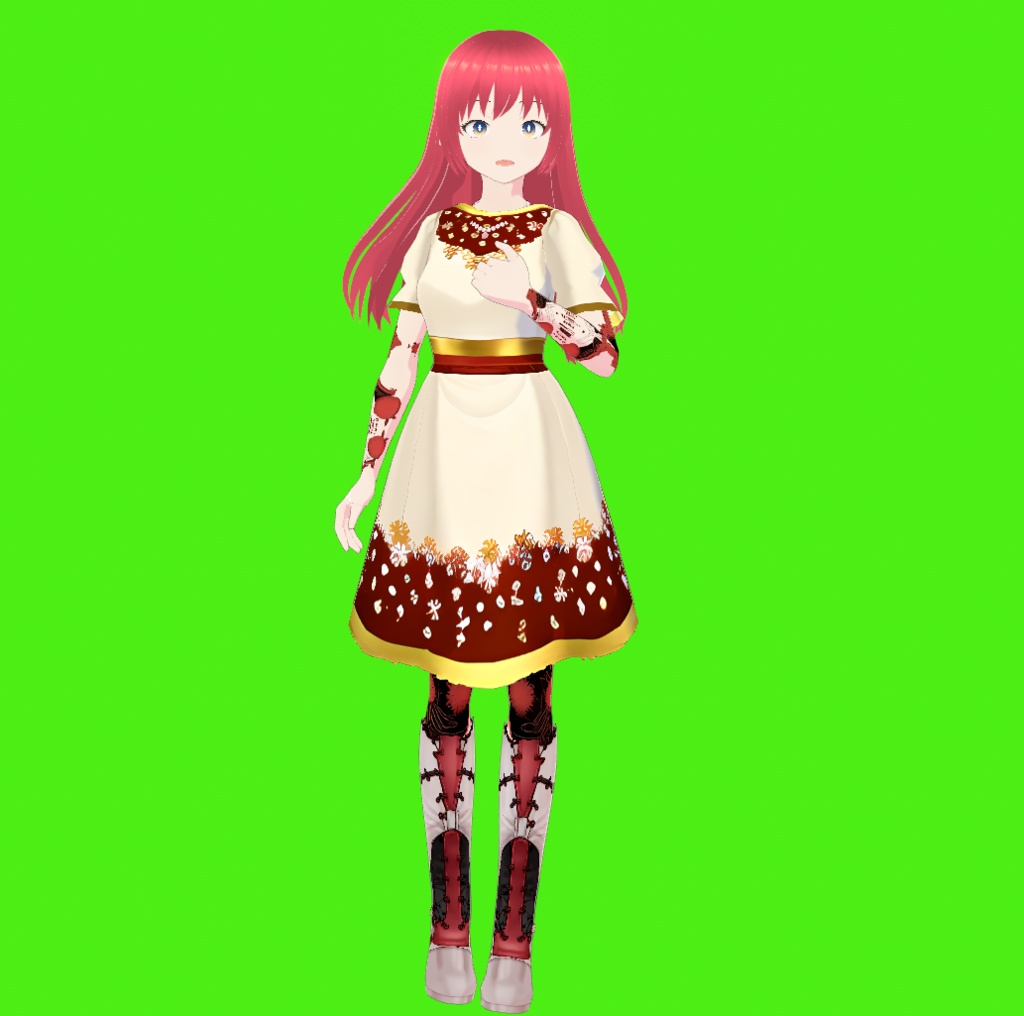Vroid/ Virus Strawberry Girl - bagamino - BOOTH