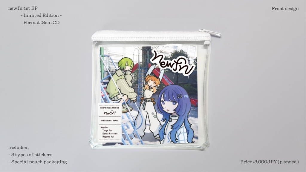 1st EP『にゅ〜ふぁん』 [初回仕様限定盤「わくわくnewfnポーチ仕様」] - newfn - BOOTH