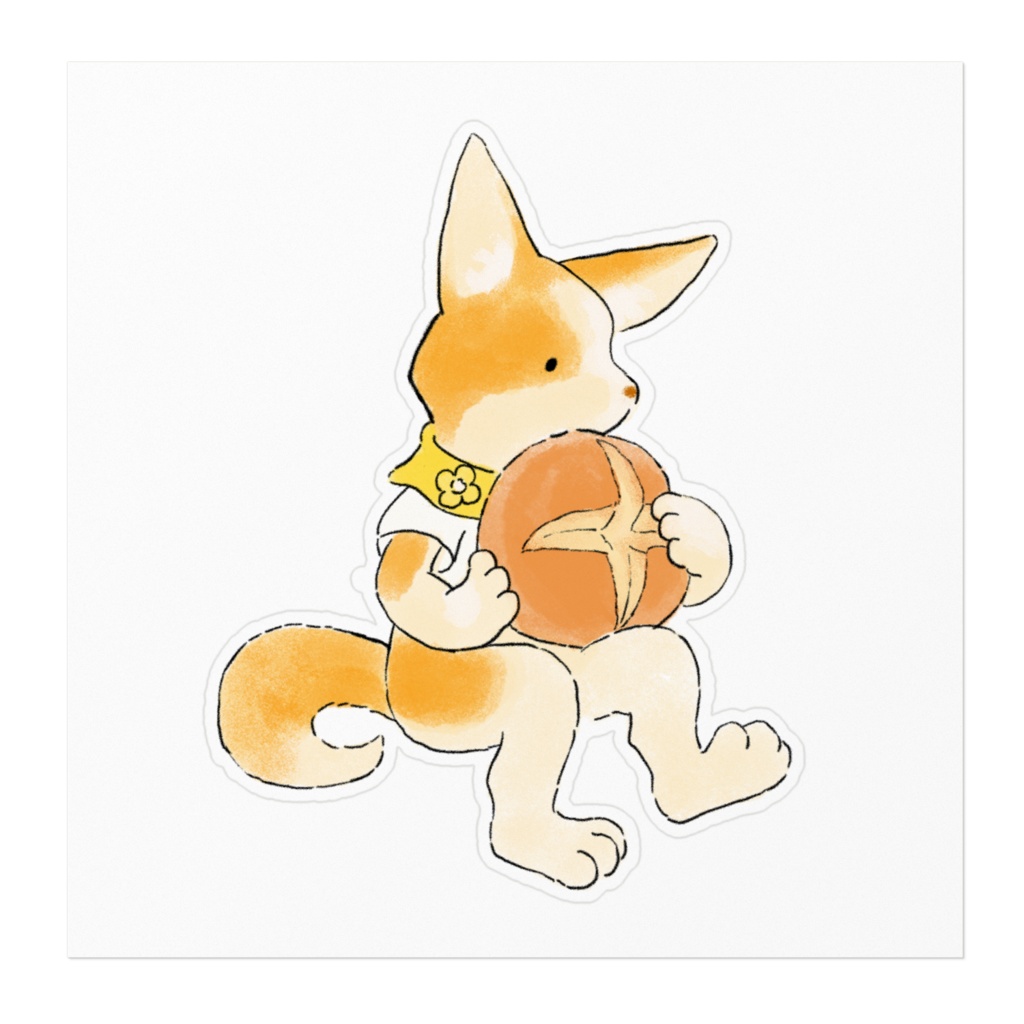 Corgi eating bread Stickers - sammy-games - BOOTH