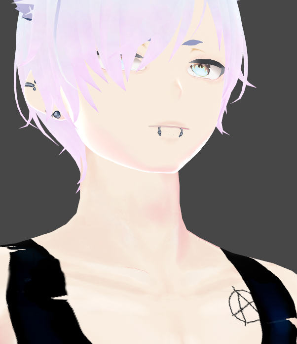 Lip Piercings Bundle Vroid x9 Styles + Snake Bites - Spectre - BOOTH