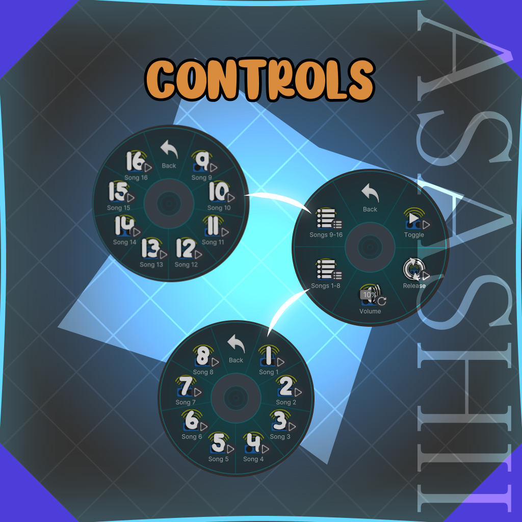 Music Player 🎶 [For VRChat avatars] - asashi - BOOTH