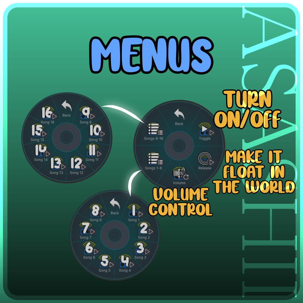 Music Player 🎶 [For VRChat avatars] V2 - asashi - BOOTH