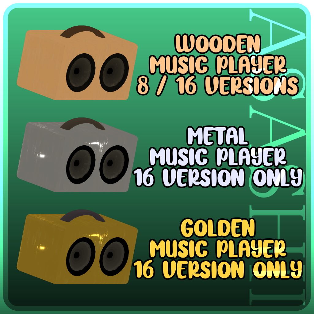 Music Player 🎶 [For VRChat avatars] V3 - asashi - BOOTH