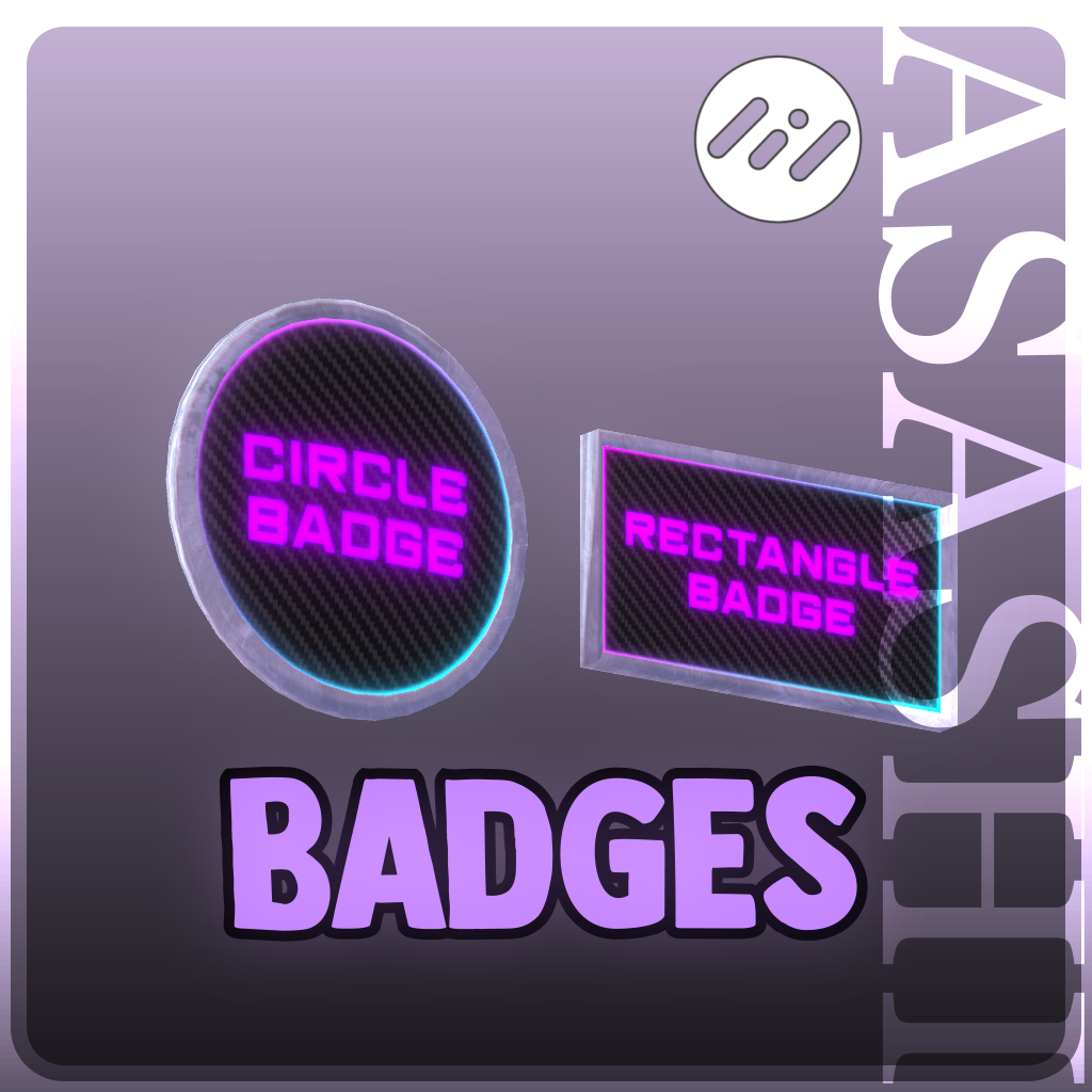 Badges 🎖️ [FREE] - asashi - BOOTH