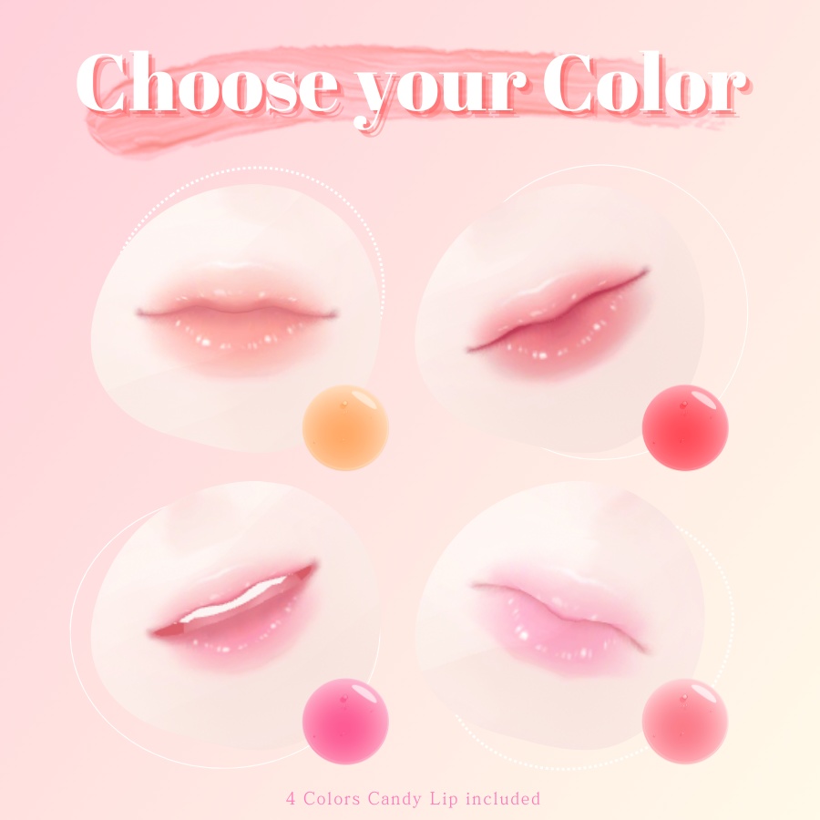 [For SHINRA 森羅]CandyKiss MakeUp & Face Animations & eyetexture ...