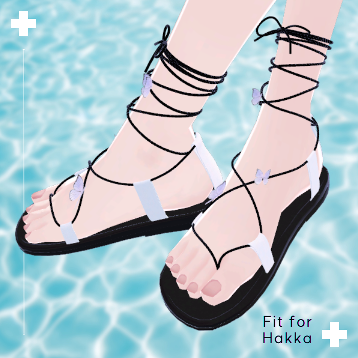 [4アバタ対応]Butterfly Sandal Shoes [Manuka/Shinra森羅/Grus/Hakka薄荷 ...