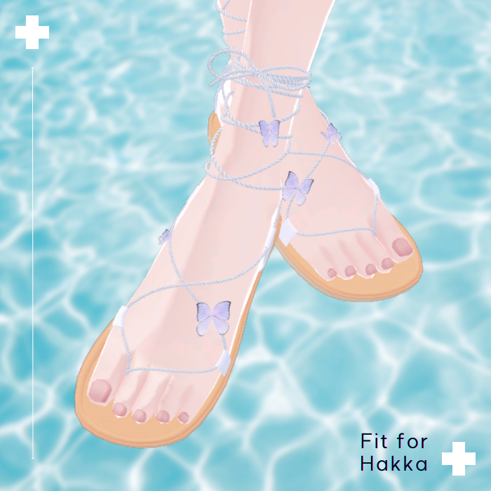 [4アバタ対応]Butterfly Sandal Shoes [Manuka/Shinra森羅/Grus/Hakka薄荷 ...