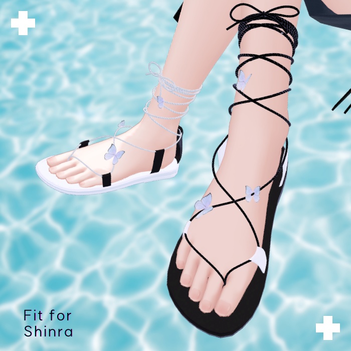 [4アバタ対応]Butterfly Sandal Shoes [Manuka/Shinra森羅/Grus/Hakka薄荷 ...