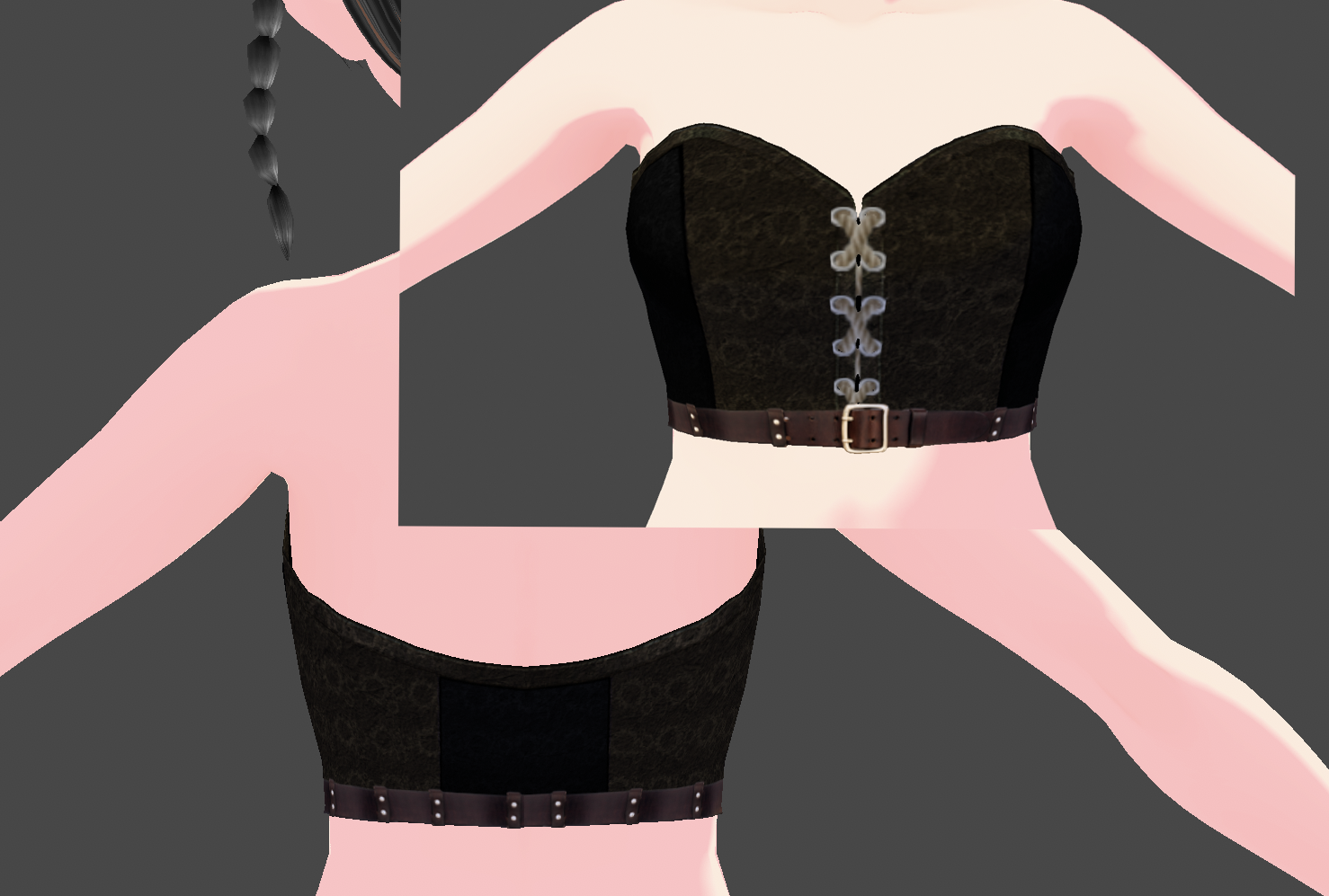 [VRoid] スチームパンクドレス(steampunk dress texture) - Evilgreen's corner - BOOTH