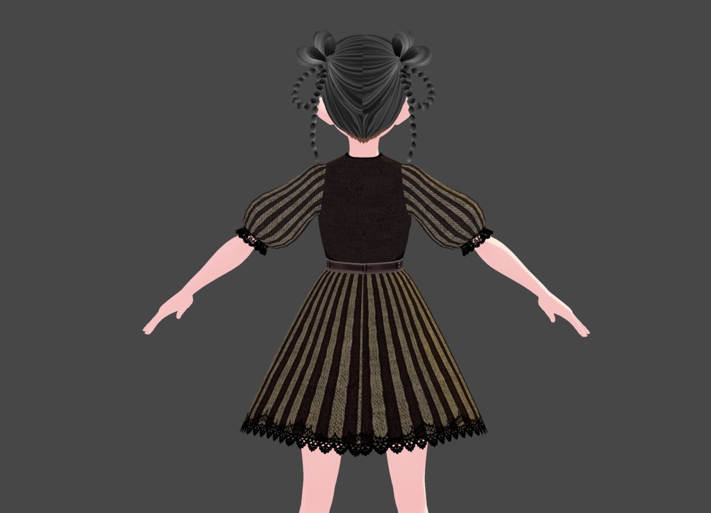 [VRoid] スチームパンクドレス(steampunk dress texture) - Evilgreen's corner - BOOTH