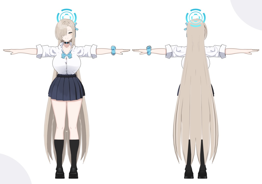 一之瀬アスナ (女子高生) / Ichinose Asuna (Schoolgirl) 3D VRC - furude - BOOTH