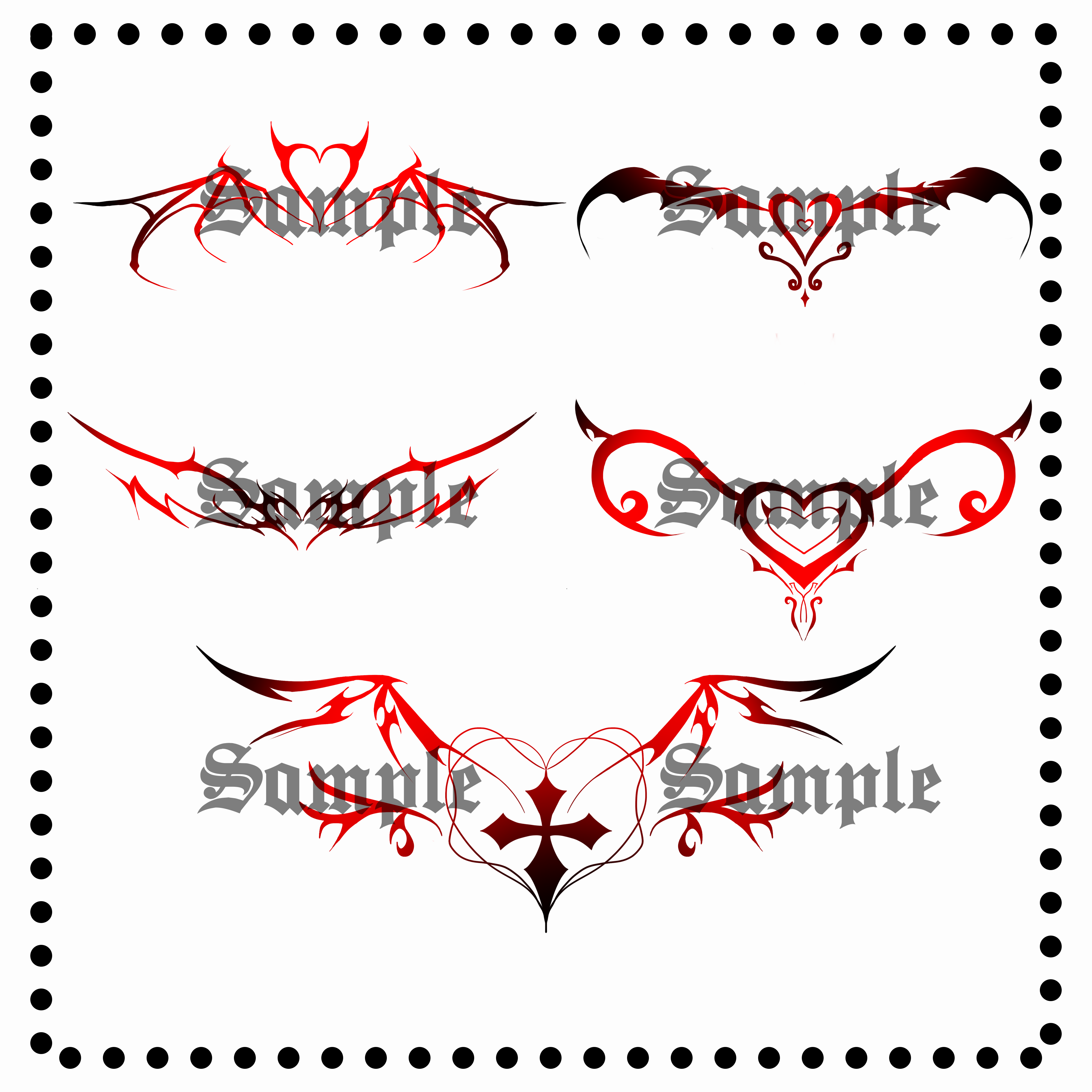 Succubus Tattoos // [VRChat] - おやすみ - BOOTH