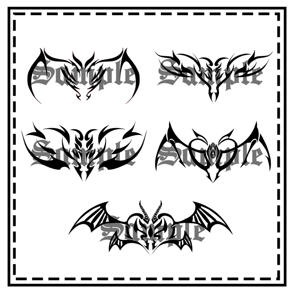 Succubus Tattoos Ver.2 // [VRChat] - おやすみ - BOOTH