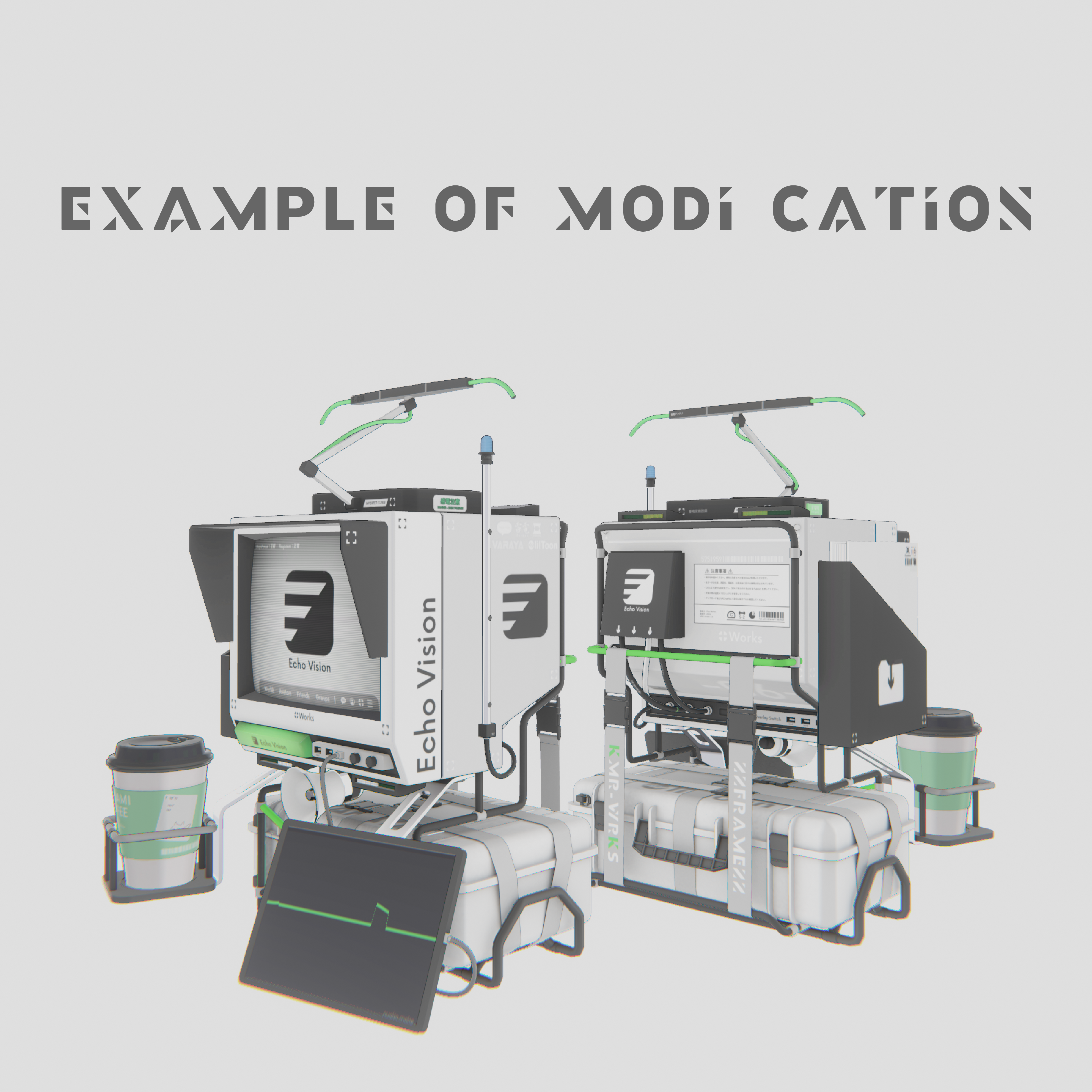 Echo Vision専用追加パーツ ATTACHMENT FRAME - KIMURA WORKS - BOOTH