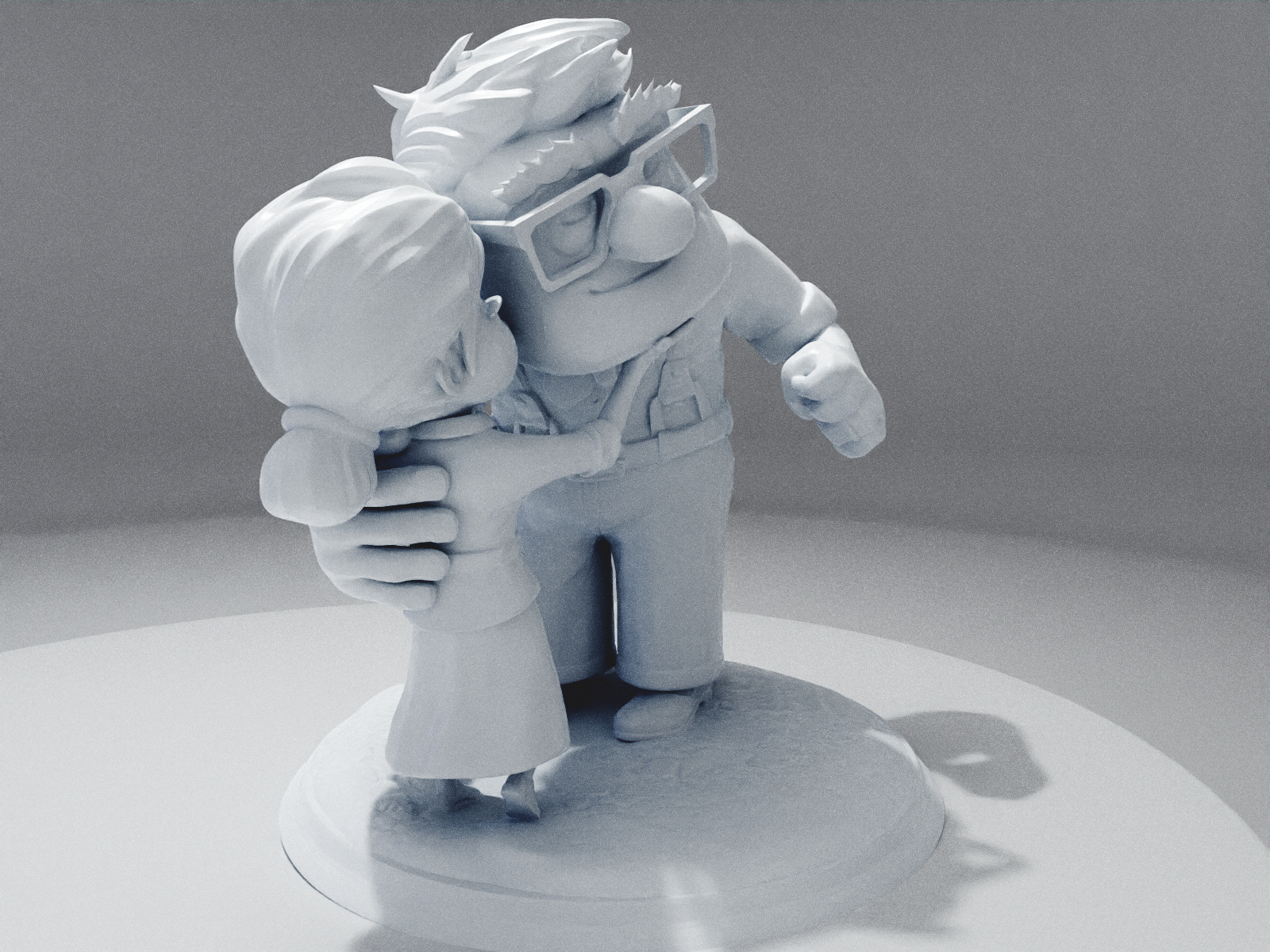 Carl and Ellie 3D print model 3D print model - playdesign - BOOTH