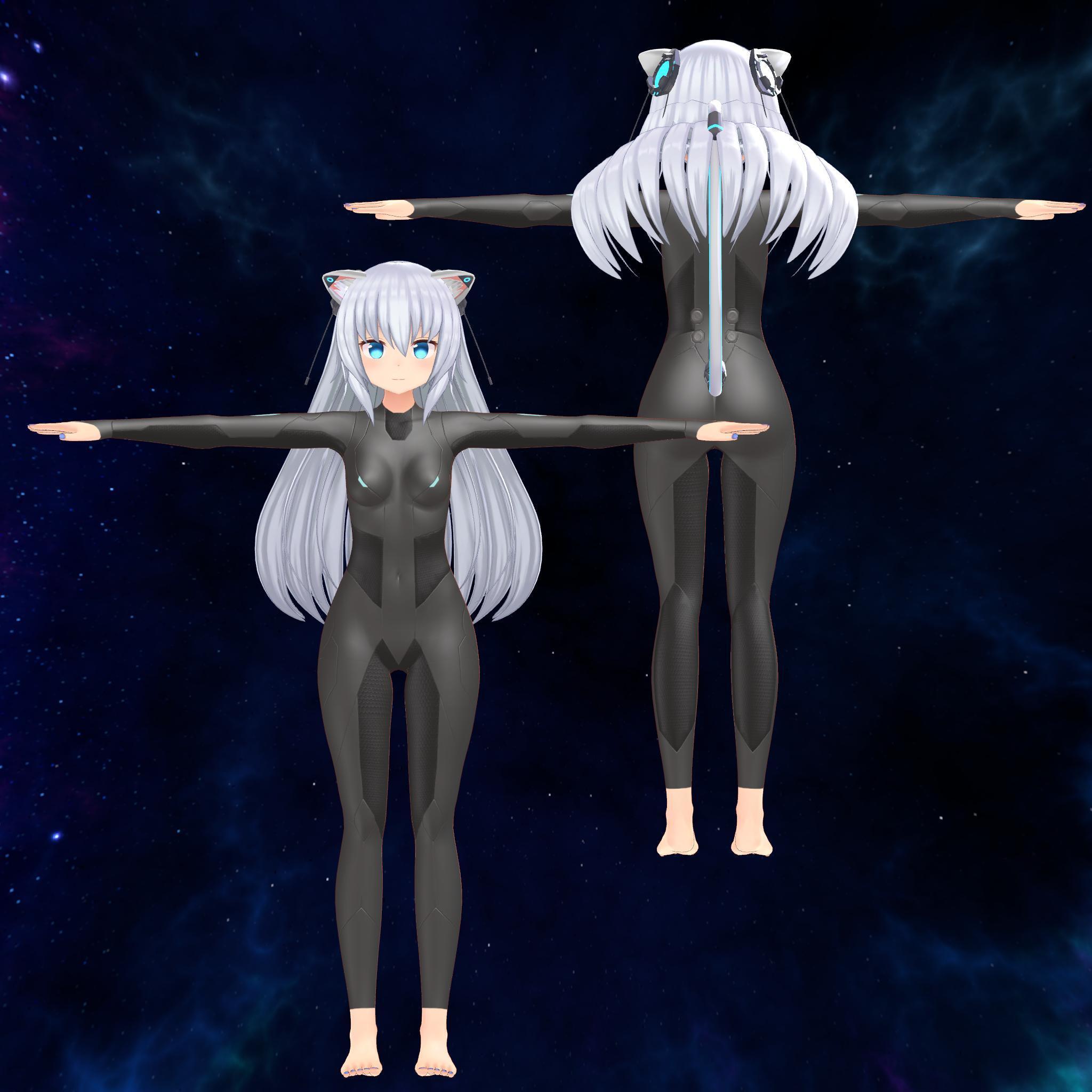 【VRC想定】【ますきゃっと向け】多腕/多武装宇宙服「Celeritas-α: Tracer」 - blackpitvrc - BOOTH