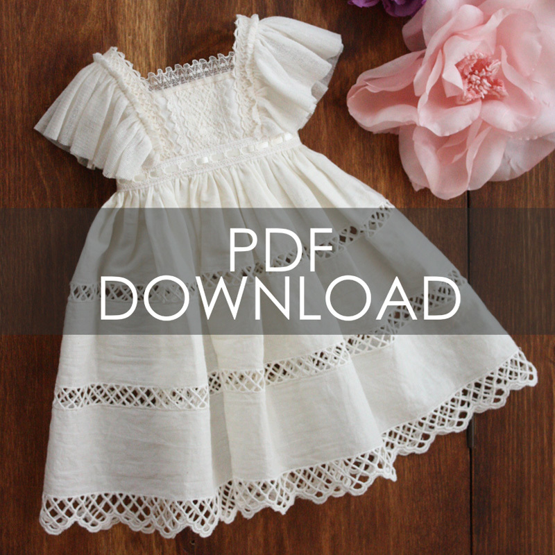 【無料】お試しパターン[エプロンワンピース]SD少女サイズ - peta-peta pattern - BOOTH