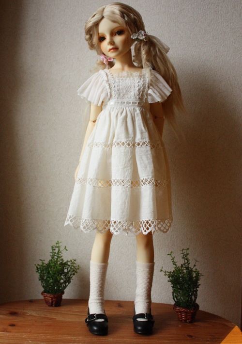 【無料】お試しパターン[エプロンワンピース]SD少女サイズ - peta-peta pattern - BOOTH