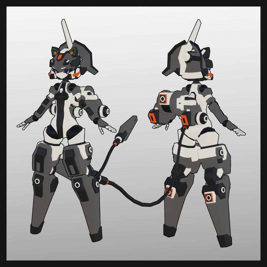 Quest・Fallback対応 16式疾風ちゃん3Dモデル(VRChat向け) - 如月開発 - BOOTH