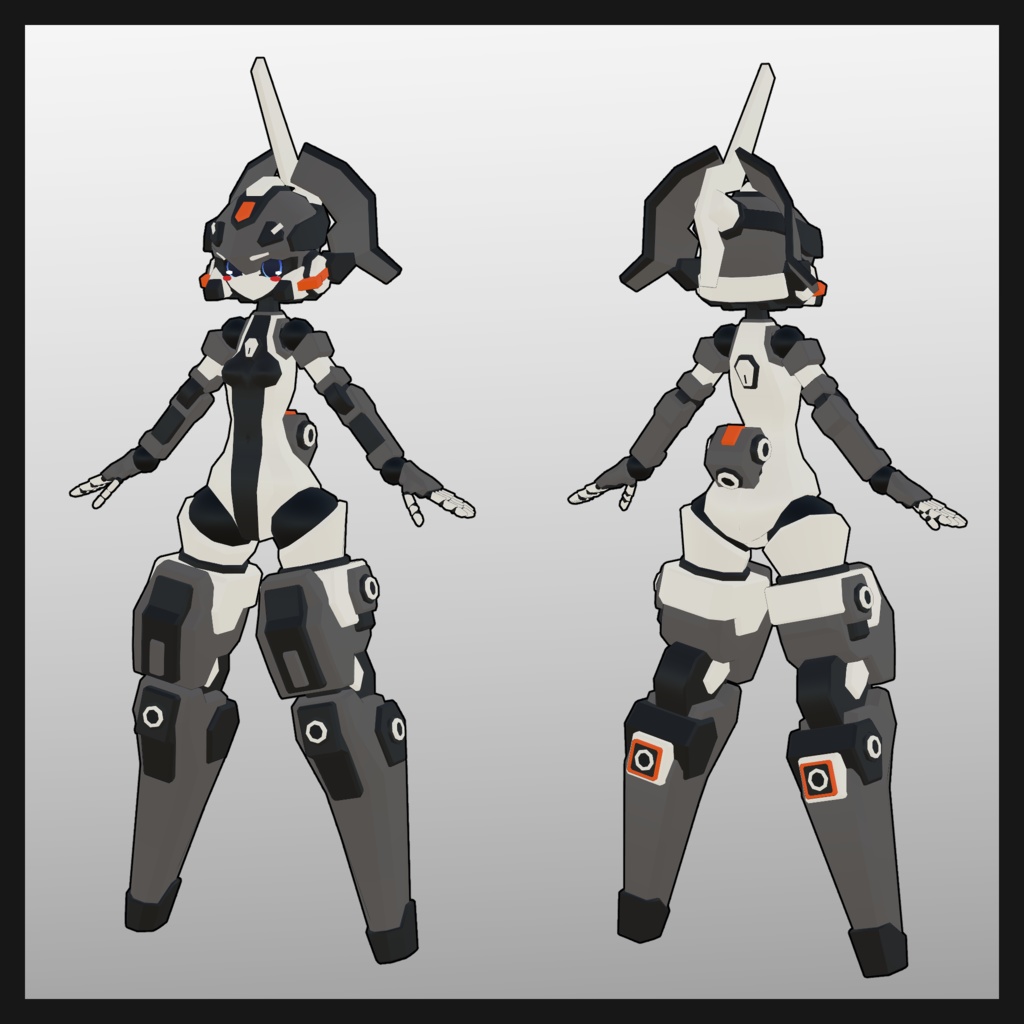 Quest・Fallback対応 16式疾風ちゃん3Dモデル(VRChat向け) - 如月開発 - BOOTH