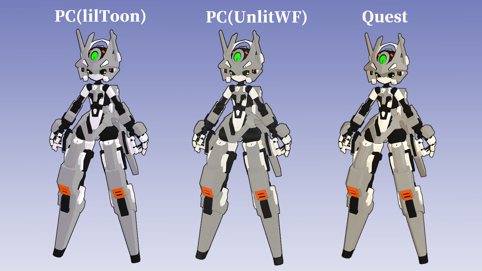 Quest・Fallback対応 20式峯風ちゃん3Dモデル(VRChat向け) - 如月開発 - BOOTH