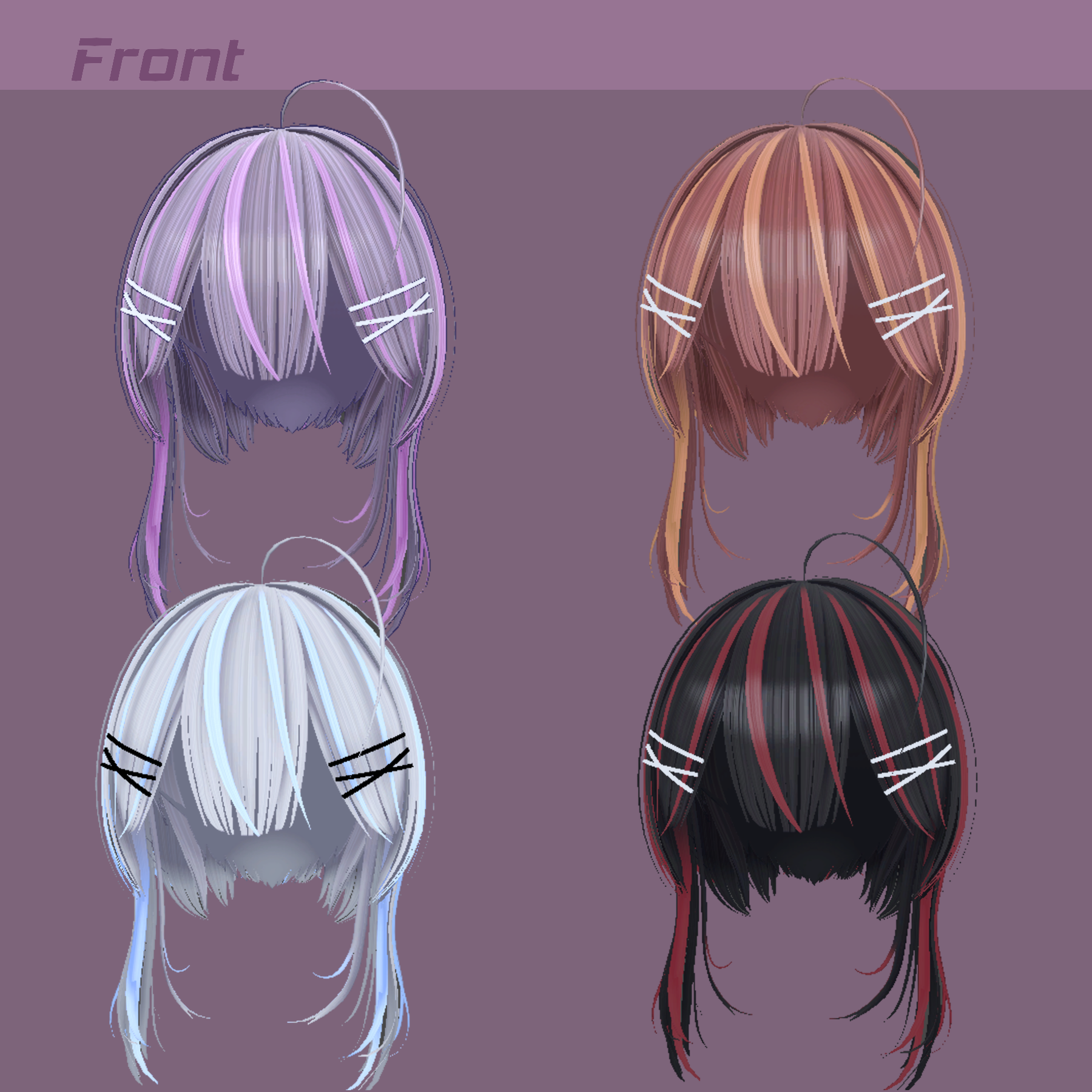 【Free】Rin Hair-Mask、Main color2Texture - Dua Lang - BOOTH