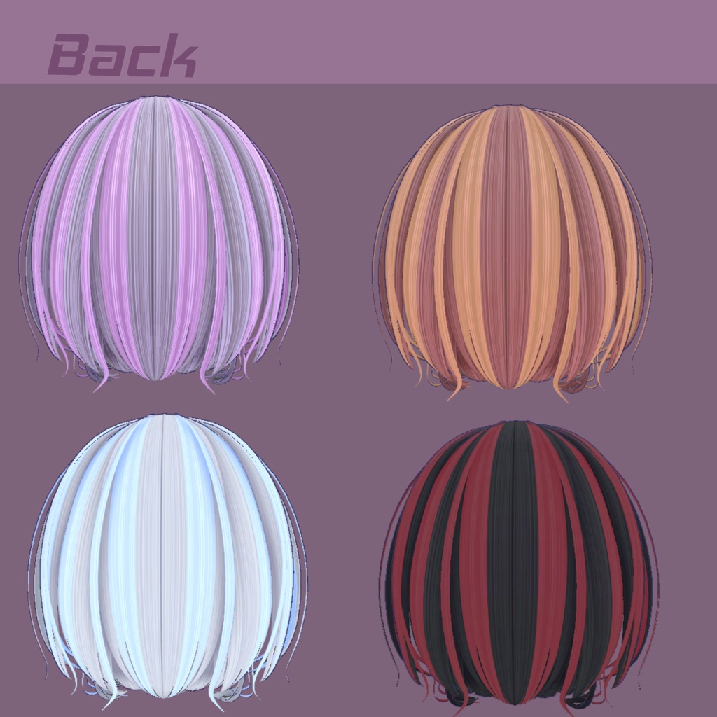【Free】Rin Hair-Mask、Main color2Texture - Dua Lang - BOOTH