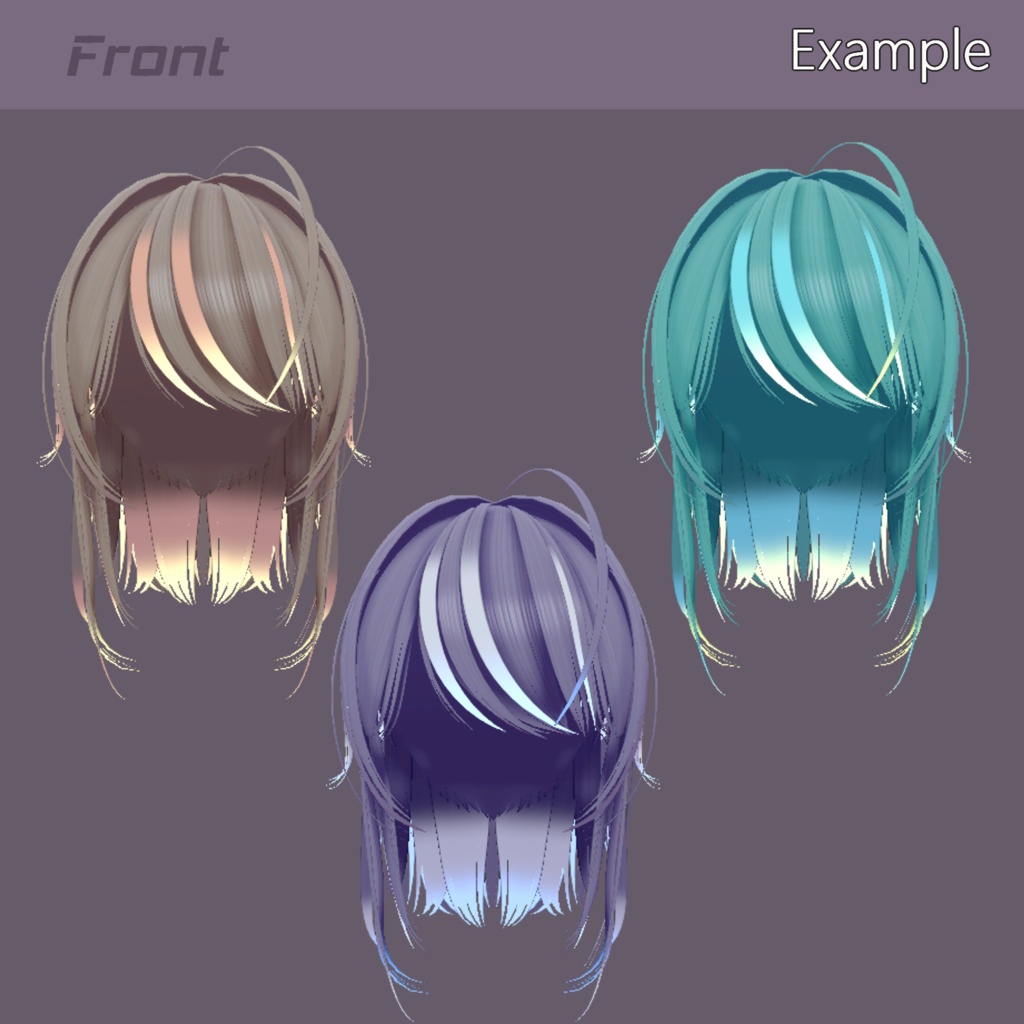 【Free】【Ayane Hair】Mask、Main color2Texture - Dua Lang - BOOTH