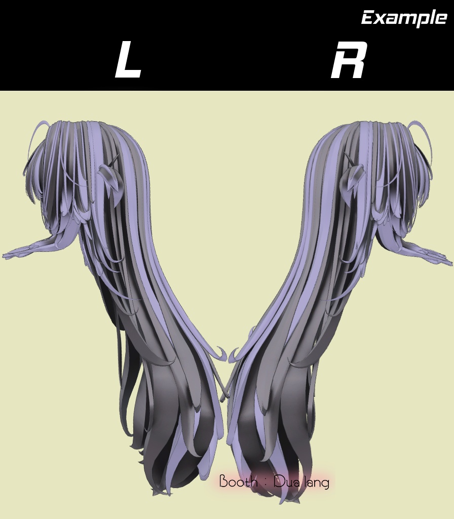 【Lynn Hair 】Mask、Main color2Texture - Dua Lang - BOOTH