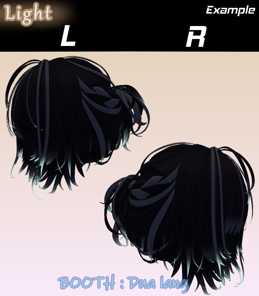 【Noa Hair】Mask、Main color2Texture - Dua Lang - BOOTH