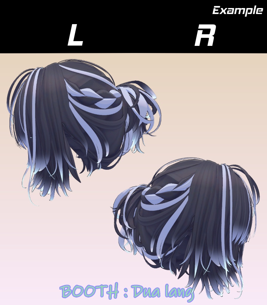 【Noa Hair】Mask、Main color2Texture - Dua Lang - BOOTH