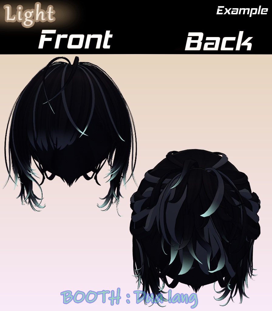 【Noa Hair】Mask、Main color2Texture - Dua Lang - BOOTH