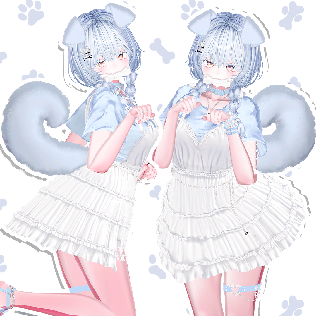 🖤 【VRChat】 WOOF! Dog Ears ＆ Tail 🖤 - I Can Opener - BOOTH