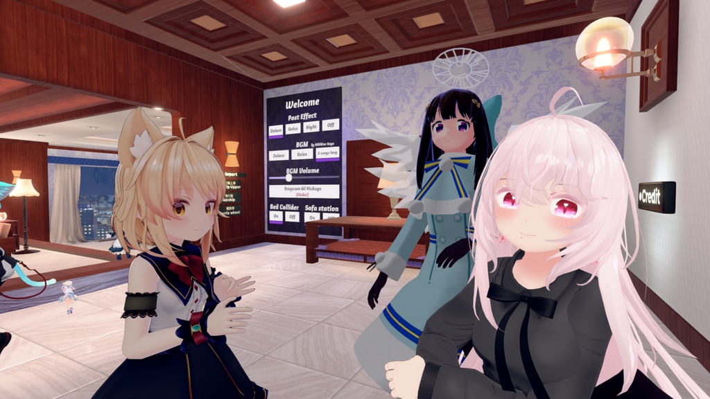 [サポート停止中] シティホテルの最上階 VRChatワールド Hotel Suite Room - リノールのどうぶつ雑貨店 - BOOTH