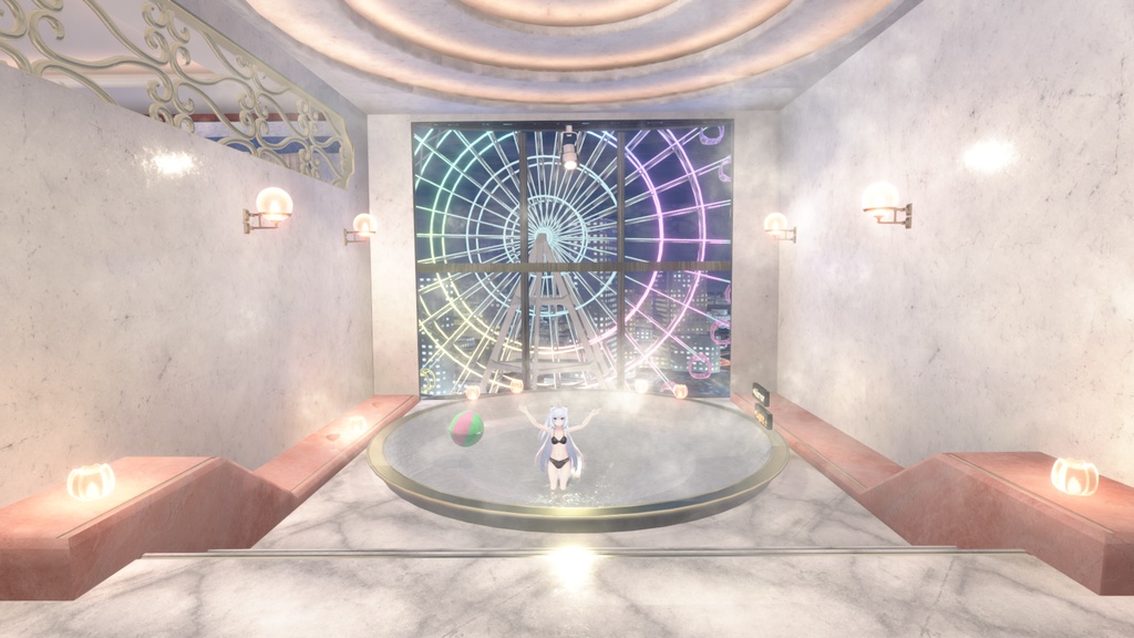 [サポート停止中] シティホテルの最上階 VRChatワールド Hotel Suite Room - リノールのどうぶつ雑貨店 - BOOTH