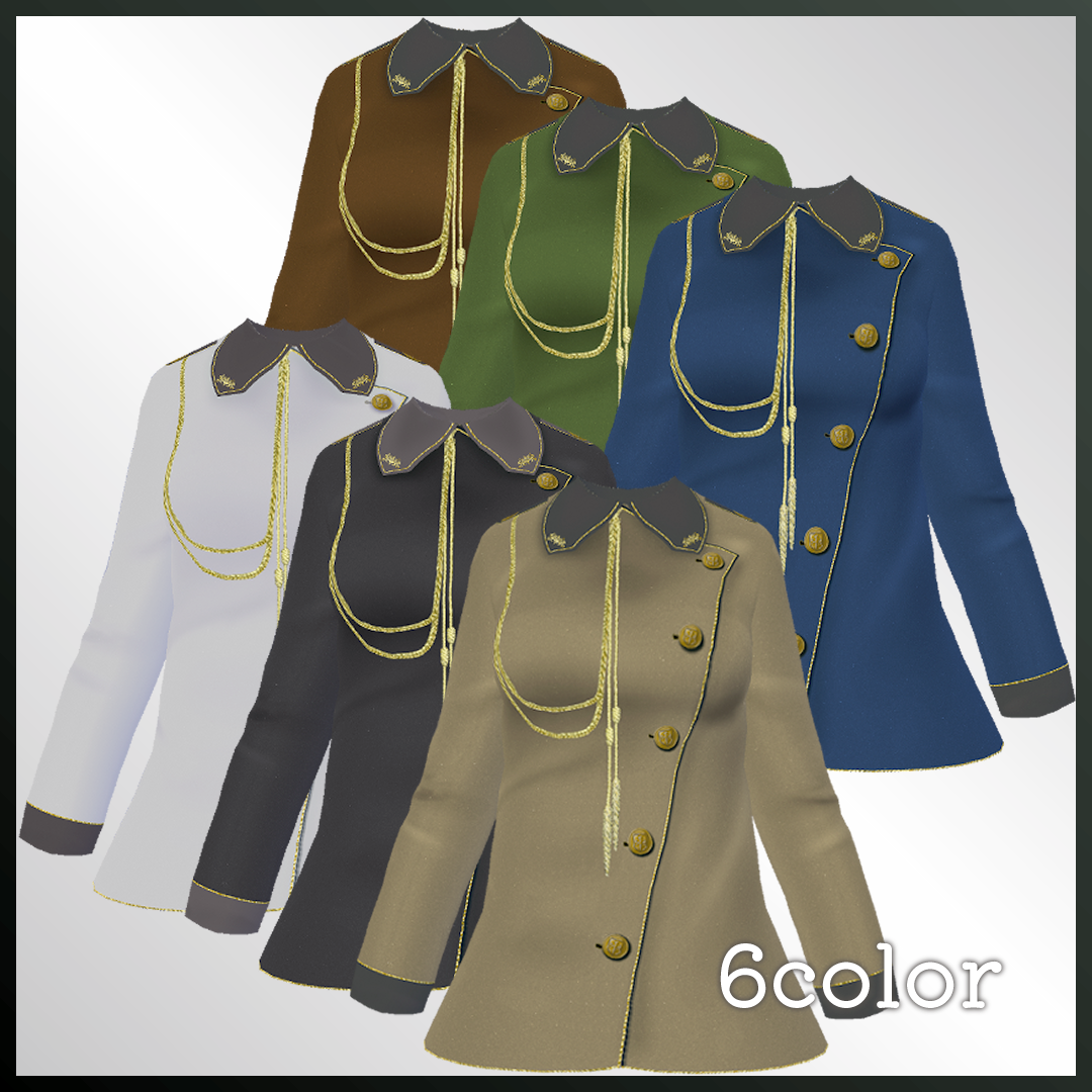 【VRoid用】Military Style Uniforms - ららるーのアトリエ - BOOTH