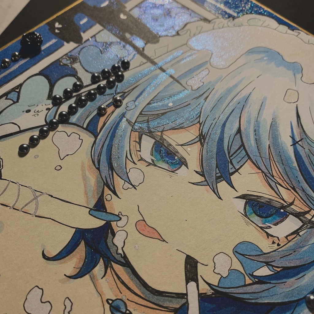 藍ちゃん デカ色紙 - ayatani tokage - BOOTH