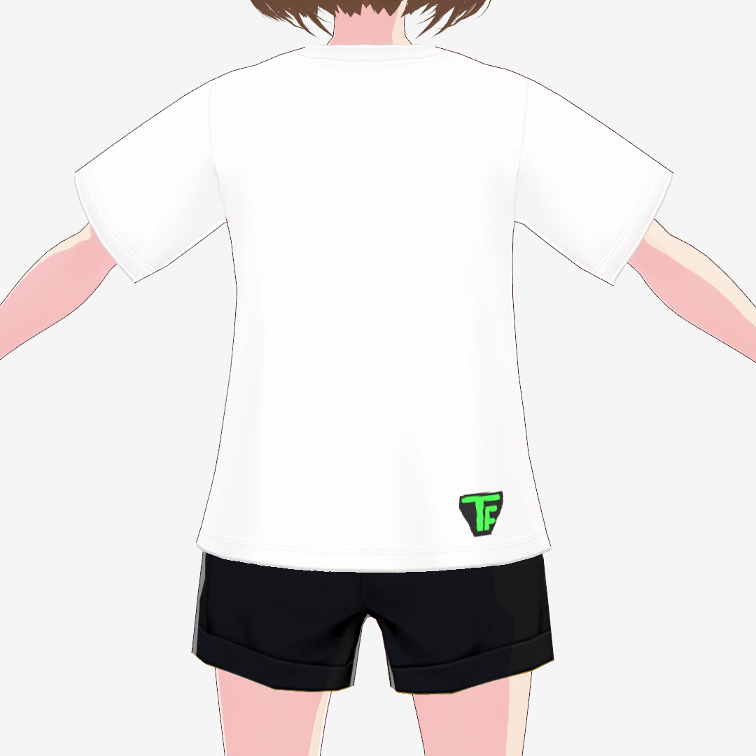 (VRoid)男女兼用 白Tシャツ - テラエフの販売店(TeraF SHOP) - BOOTH