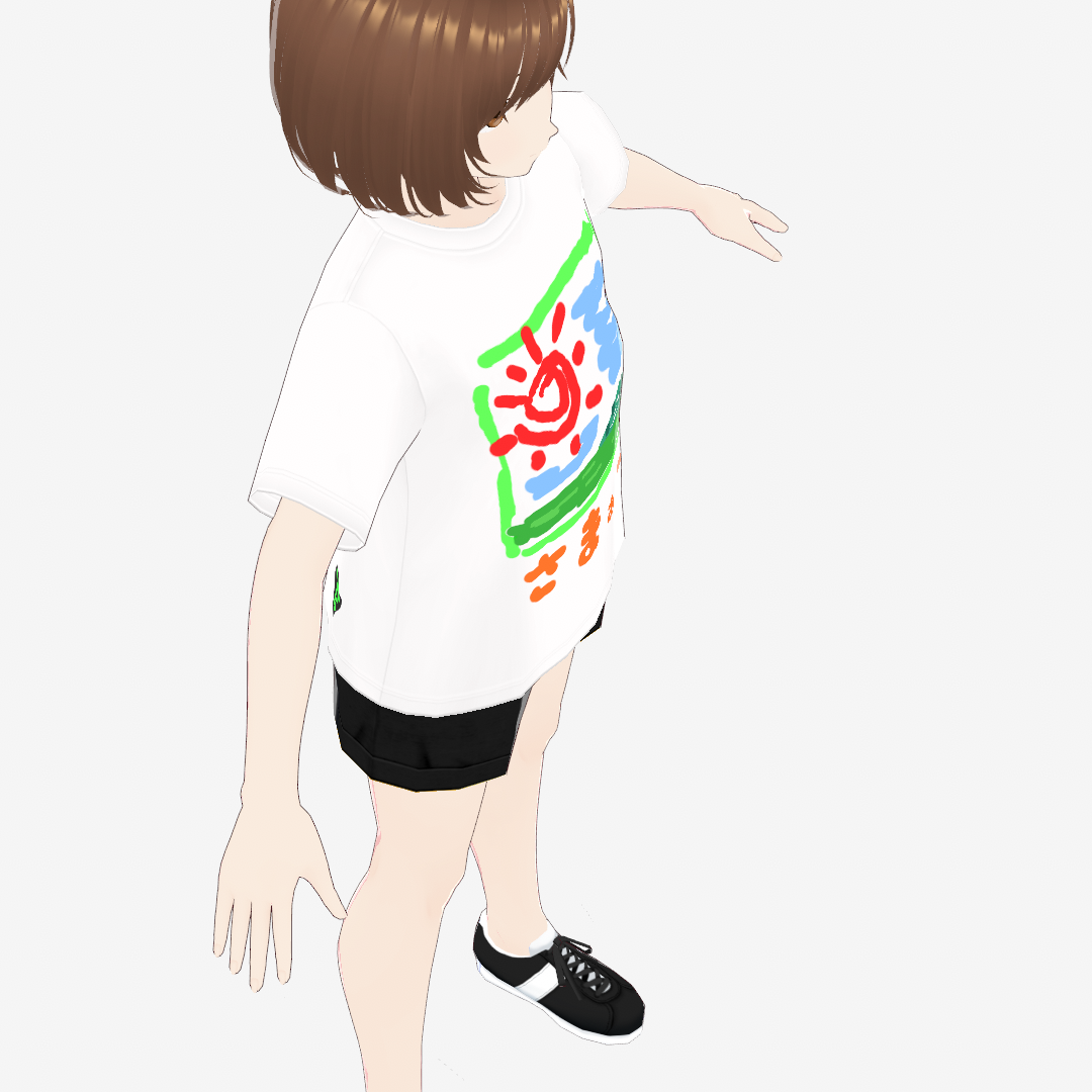 (VRoid)男女兼用 白Tシャツ - テラエフの販売店(TeraF SHOP) - BOOTH