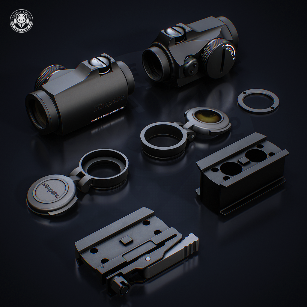 【3Dモデル・VRChat想定】 Red Dot T2 + G30 照準器 Pack | Expansion | Low-poly - v1 ...
