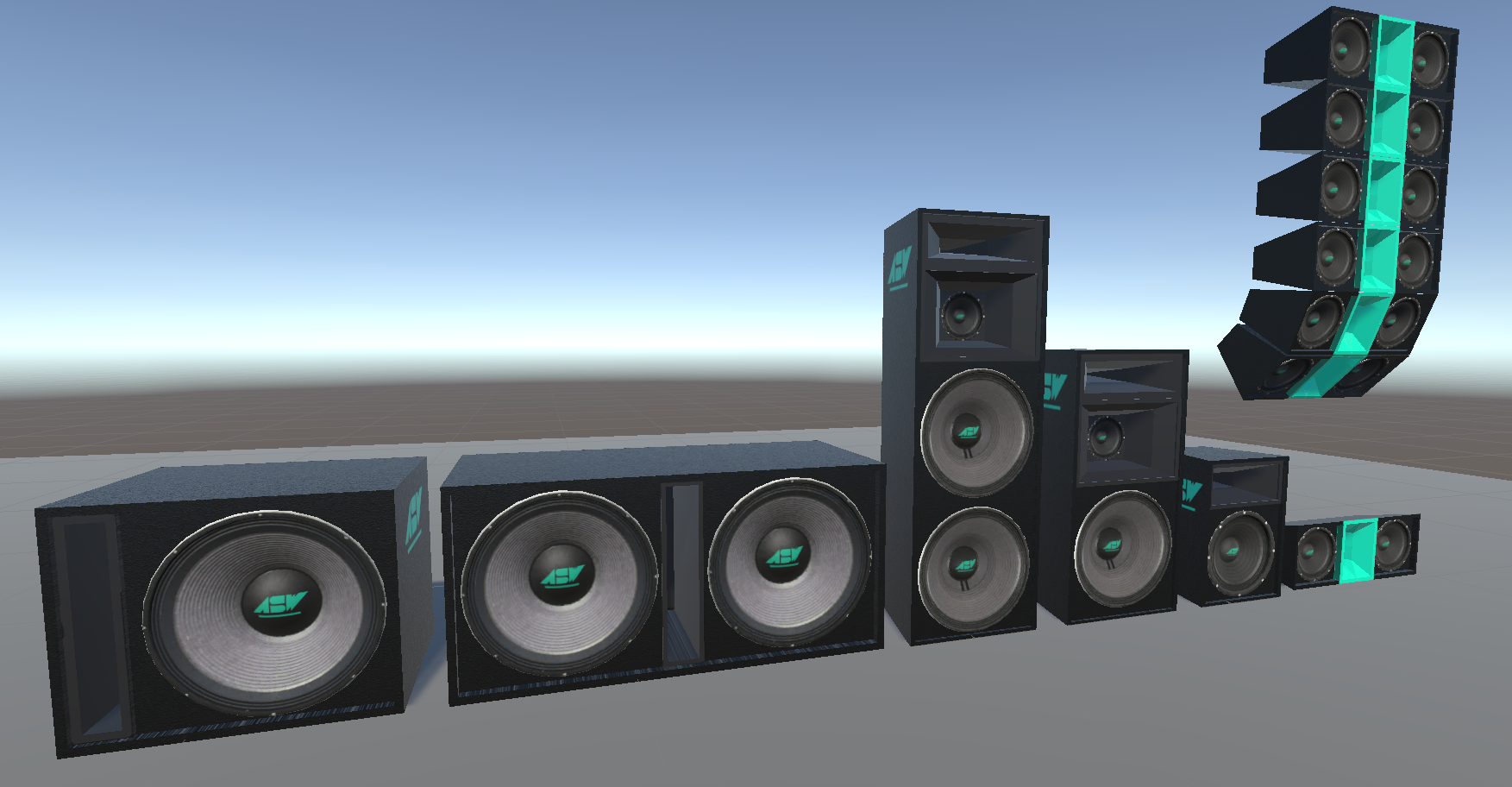 【Free DL】AKTIV Speaker System - junotanuki - BOOTH