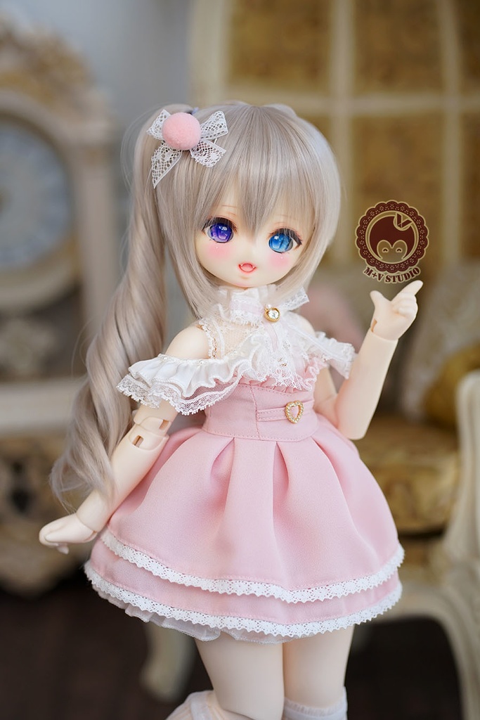 【白いちごです】服6点セットMDD（S.M.L胸）MSD PUYOODOLL洋服 - 喵屋Mv+Studio - BOOTH