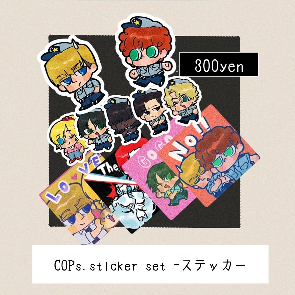 COPs.Stickers set - FURA FURA CLUB - BOOTH