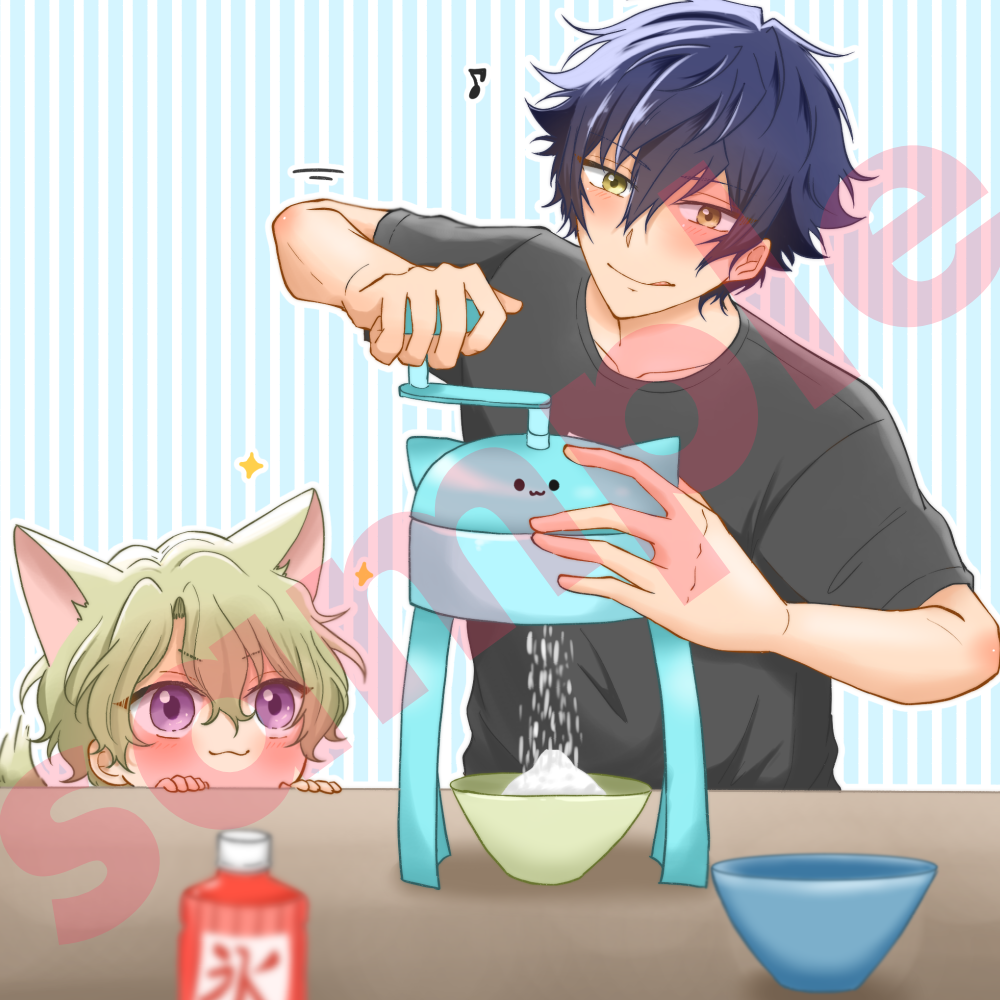 なつびより。【うちわセット】 - Honey drop - BOOTH