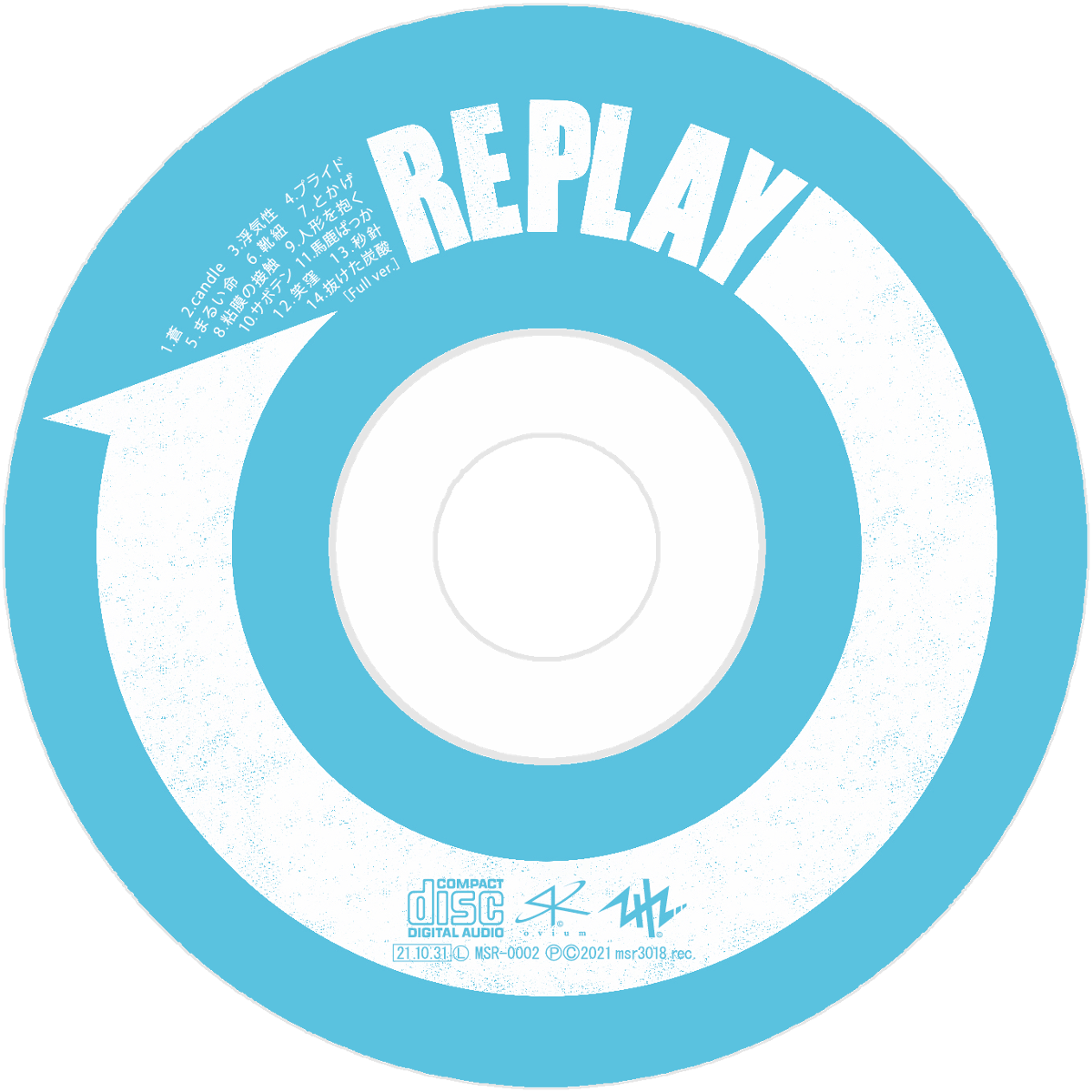 REPLAY - アルバムCD[全14曲] - MSR3018 online store - BOOTH