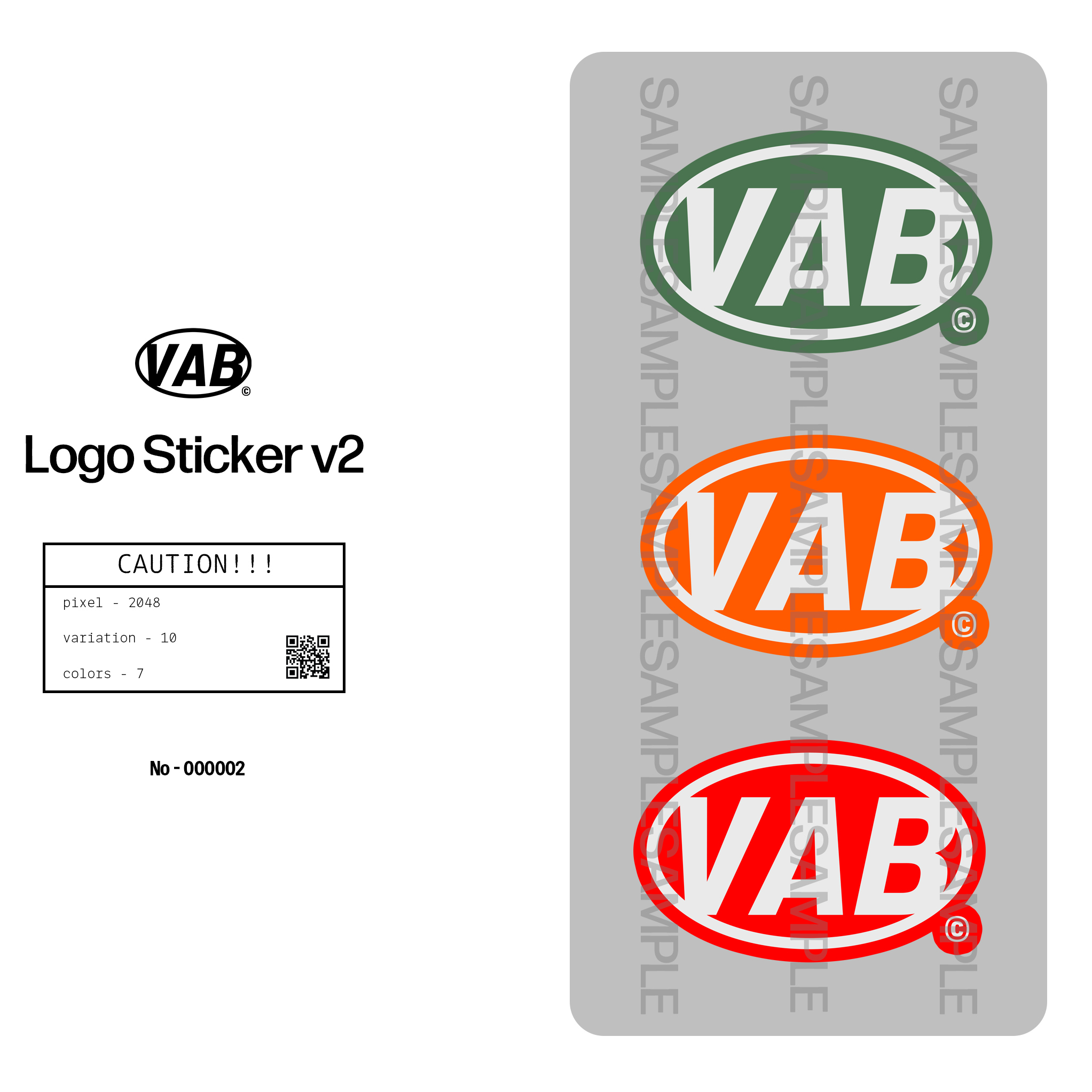 [無料] VAB Logo sticker V2 - VAB - BOOTH